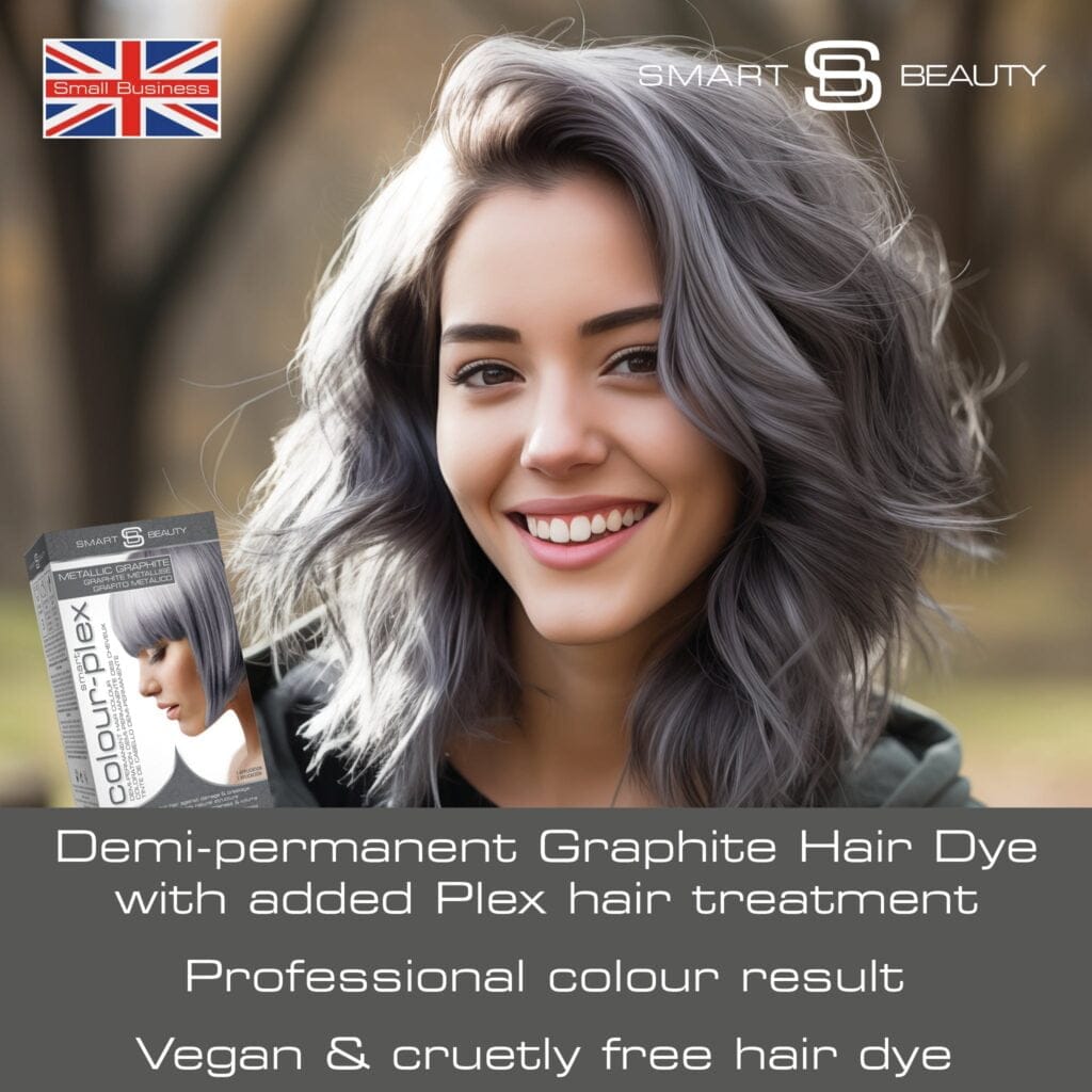 Metallic Graphite Grey Hair Dye with Added Plex Hair Care Conditioner ...