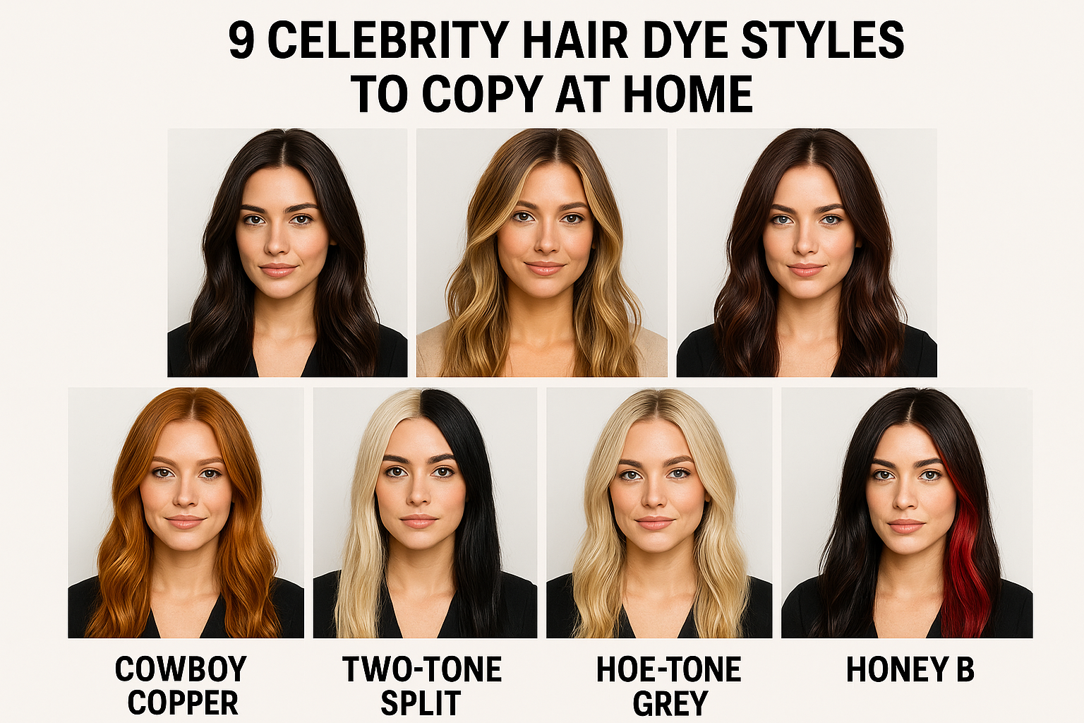 9 Celebrity Hair Dye Styles To Copy at Home (UK) - Smart Beauty Shop
